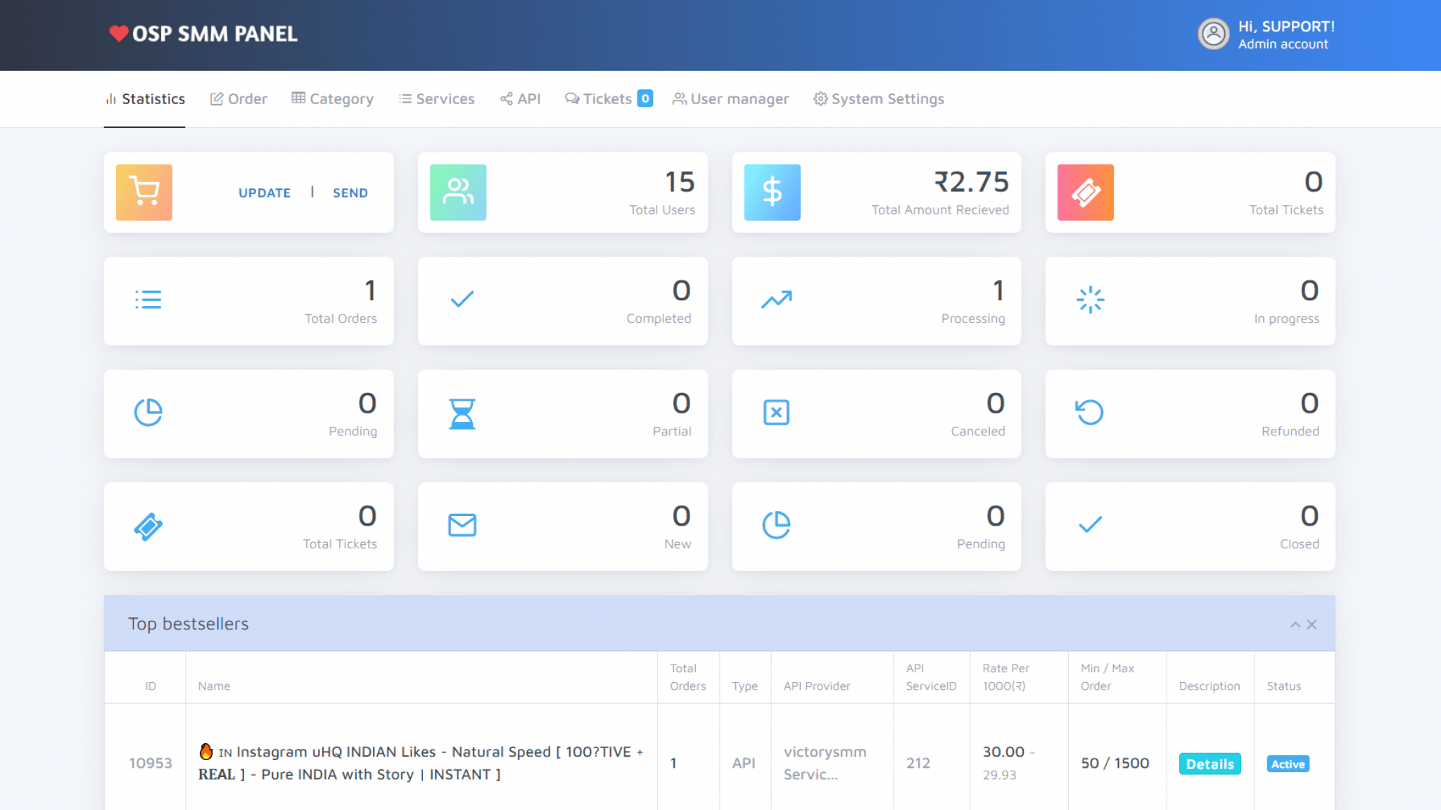 OSPXPRO v4 SMM Panel Script With Paytm, Razorpay & Other Gateways ...