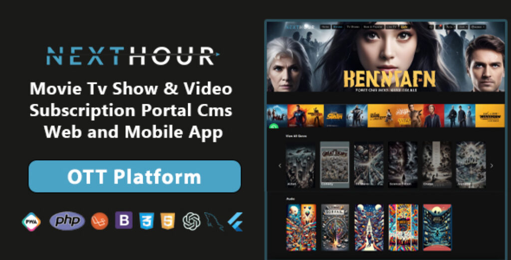 Next Hour - Movie Tv Show & Video Subscription Portal Cms Web and Mobile App » THEMESAVE.COM